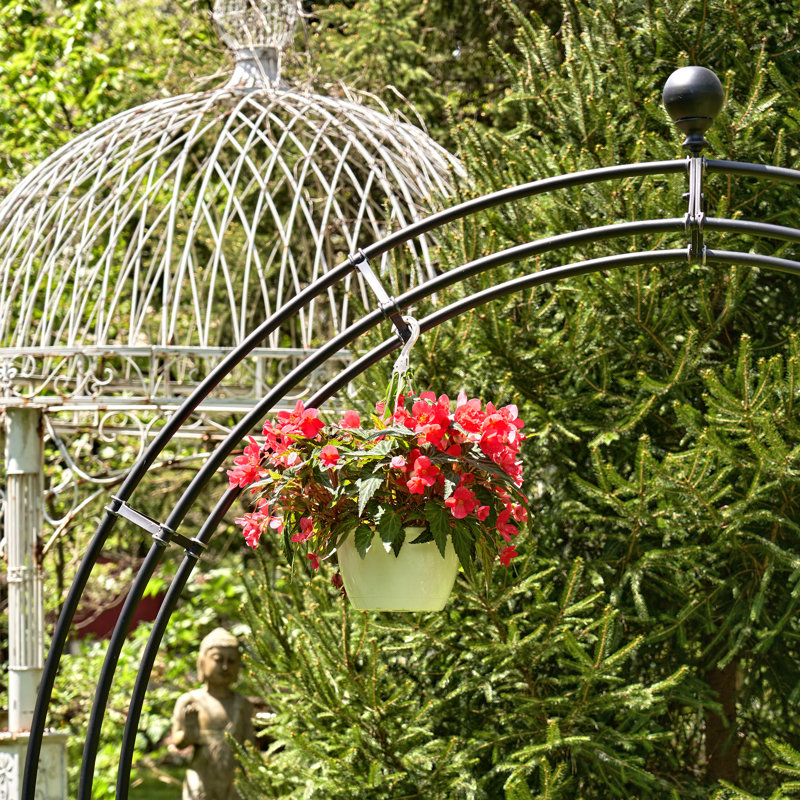 Zaer Ltd International 104.3'' W x 18.5'' D Iron Arbor & Reviews | Wayfair